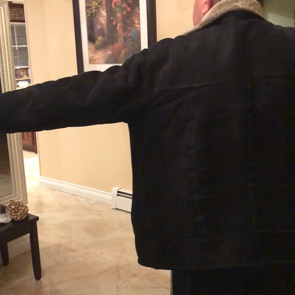 di bello | Jackets & Coats | Suede Mens Jacket With Real Fur Inside ...